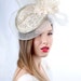 Cream Wedding Hat, Wedding Headpiece, Romantic Hat, Ivory Gold ...