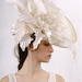 Statement Wedding Hat, Gorgeous Cream Hat, Couture Bridal Hat ...