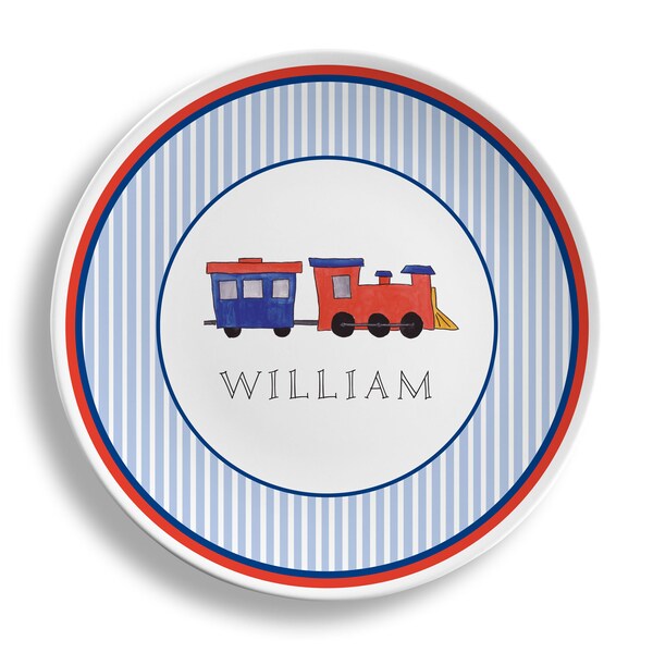 Train Plate - Etsy