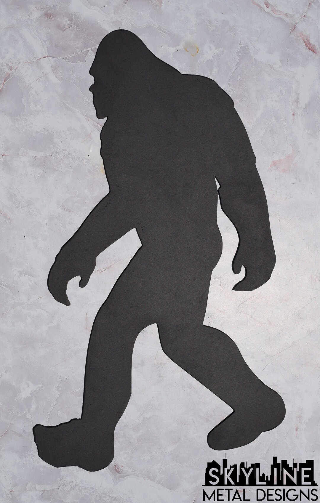 Big Foot Sasquatch Metal Art Home Decor 36 Black - Etsy