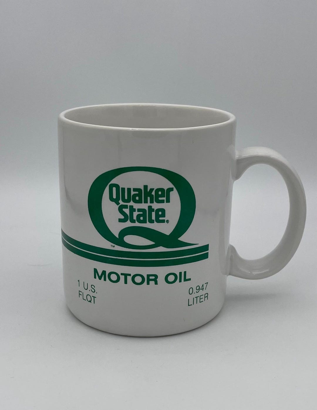 Quaker State Motor Oil Mug - Etsy