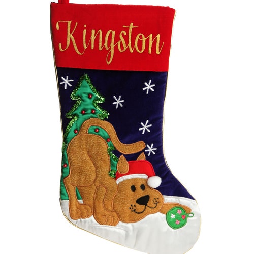 Vintage Felt Cat Christmas Stocking Tabby Cat Mouse Red - Etsy