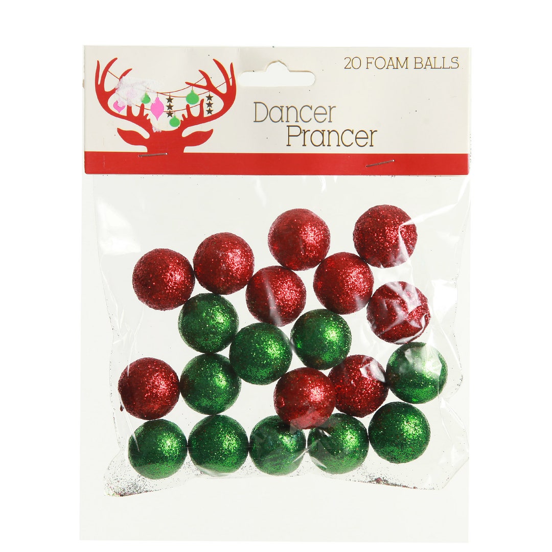 Glitter Foam Craft Balls - Pack of 20 - Etsy