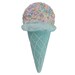 Blue Ice Cream Cone With Rainbow Sprinkles Hanging Decoration - Etsy
