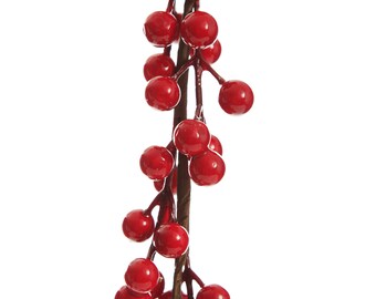 Red Berry Garland - Etsy