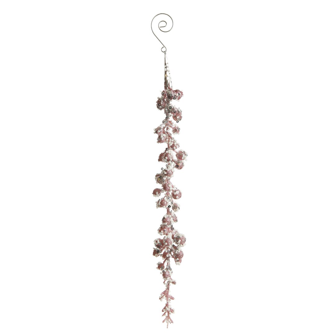 Pink Berry and Pearl Drop Christmas Tree Decoration - Etsy