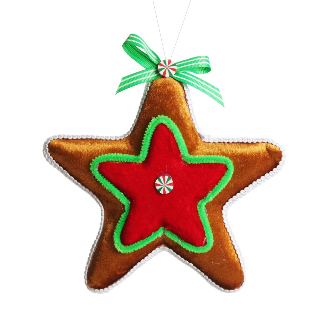 Gingerbread Star Christmas Decoration - Etsy