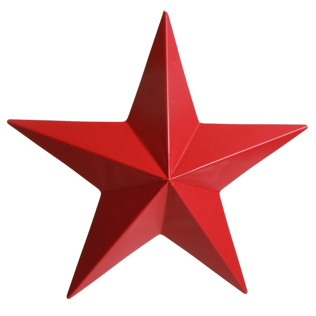 Red Metal Star - Etsy
