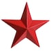 Red Metal Star - Etsy