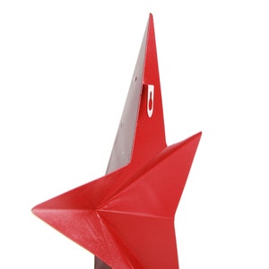 Red Metal Star - Etsy
