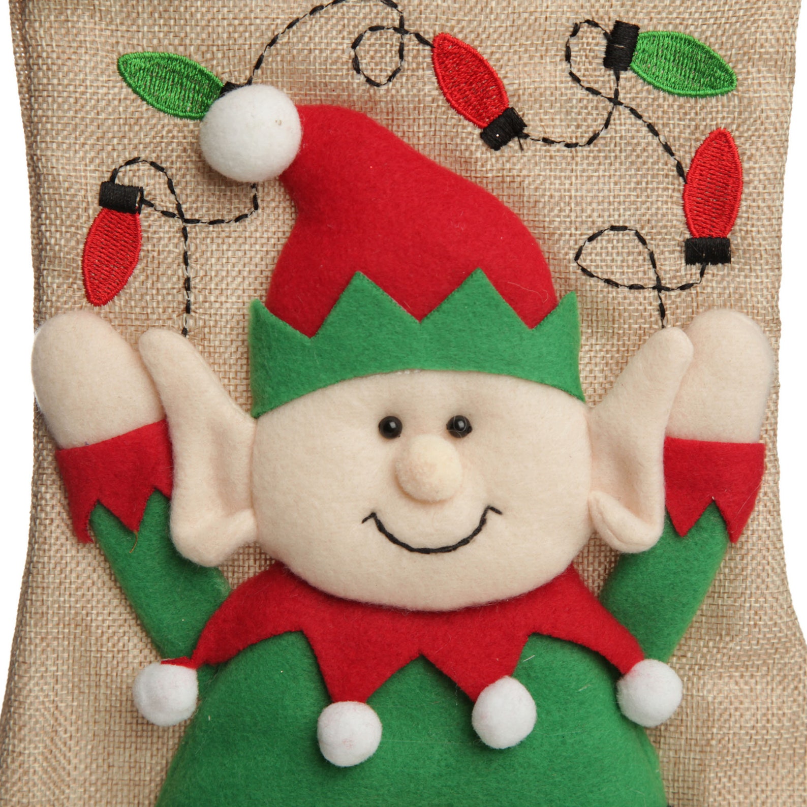 Personalised Elf Christmas Stocking With Dangly Legs - Etsy