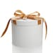Personalised White Round Gift Box With Gold Ribbon Bow - Etsy