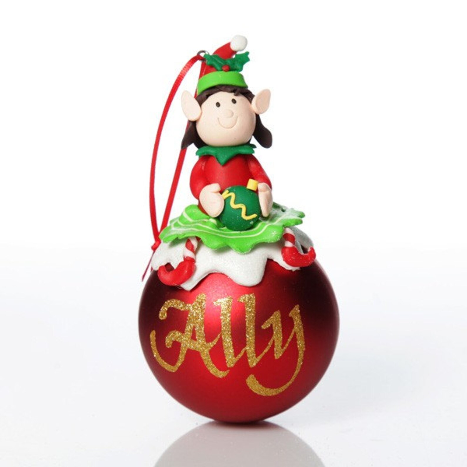 Girl Elf Shelf Sitter and Bauble Pack - Etsy