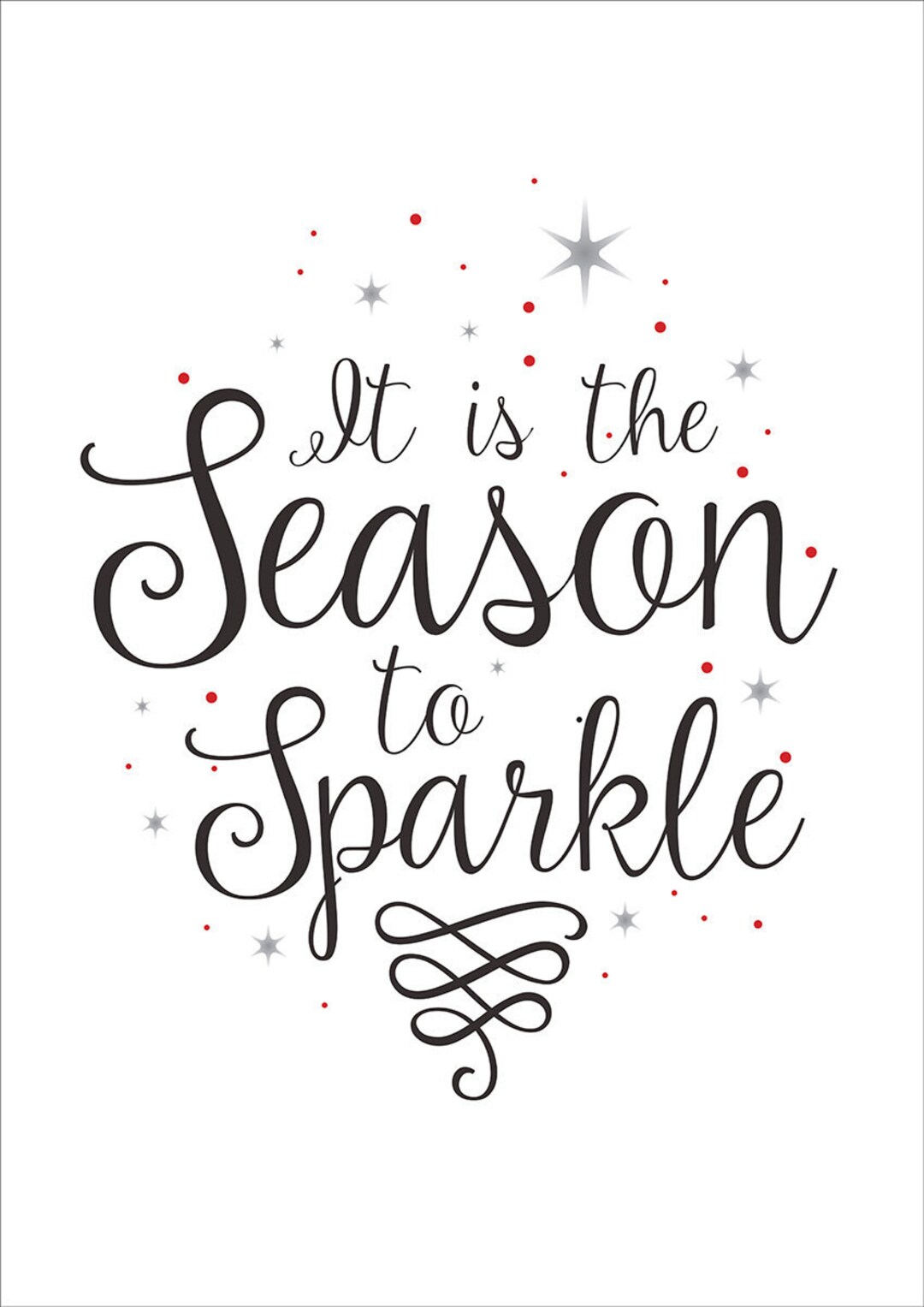 Christmas Sparkle Poster - Downloadable Print - Etsy