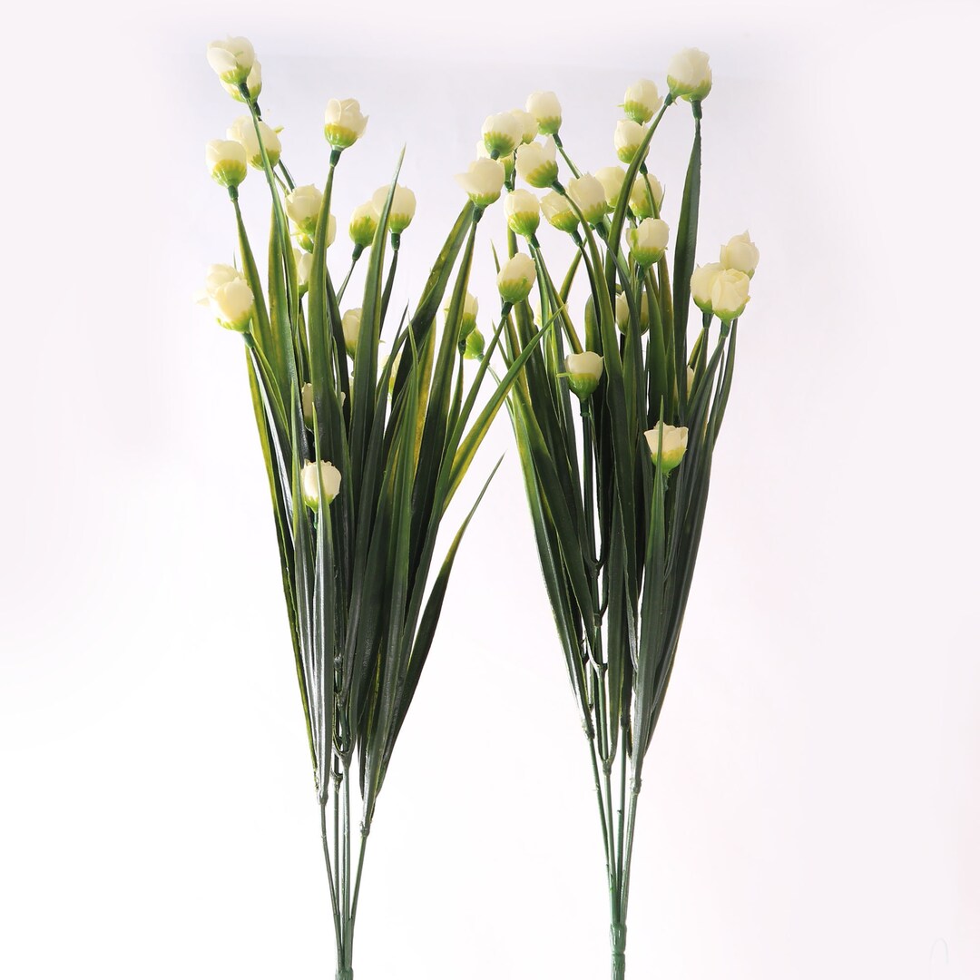 Cream Mini Bulb Flower Bunch Set of 2 - Etsy