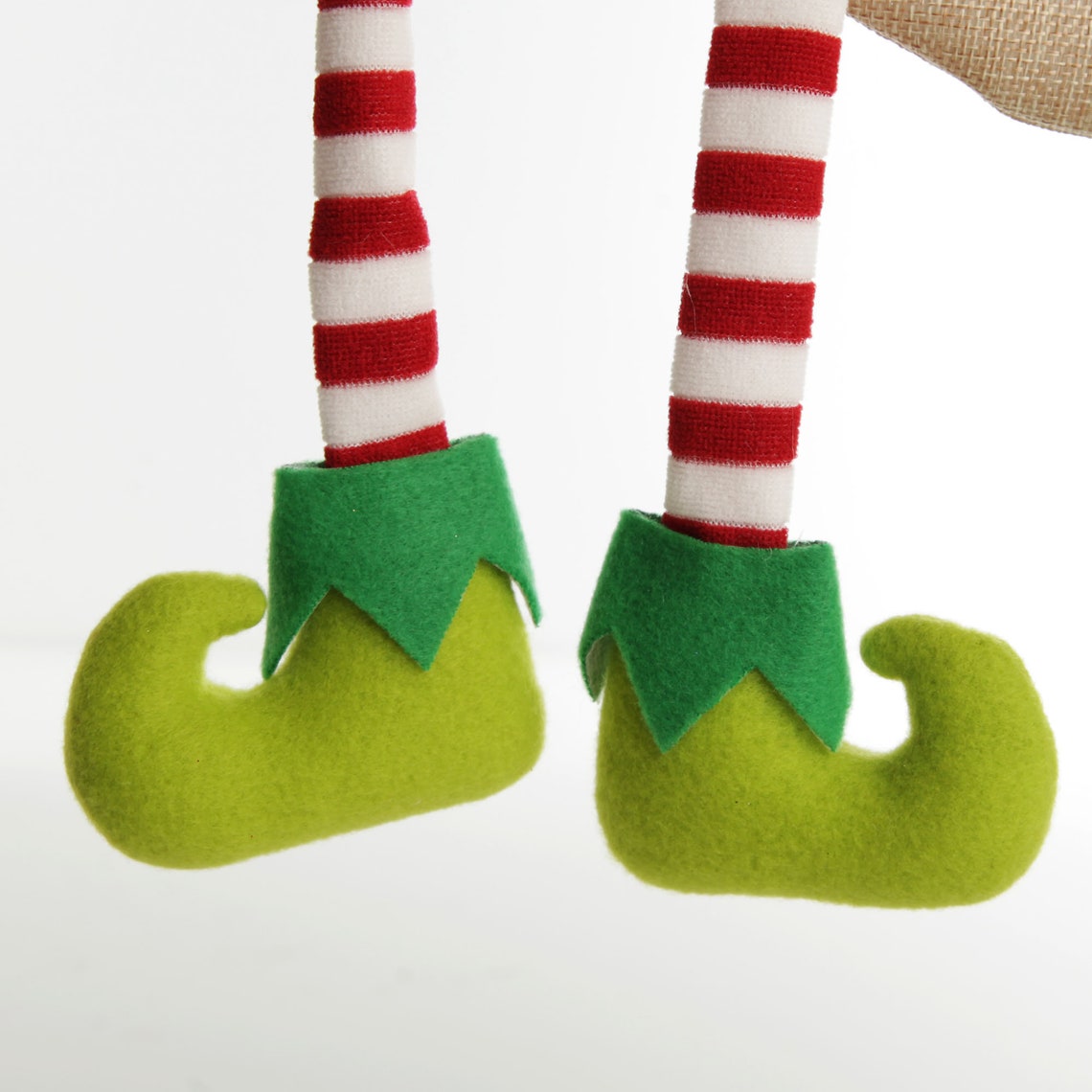 Personalised Girl Elf Christmas Stocking with Dangly Legs | Etsy