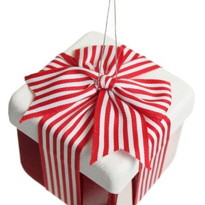 Cute Red and White Hanging Gift Box Christmas Decoration - Etsy