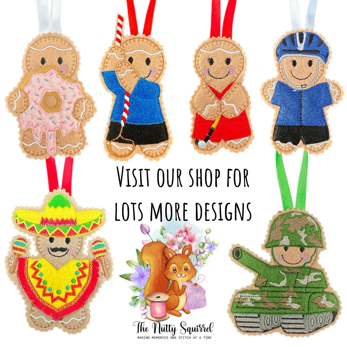 Optician / Ophthalmologist / Eye Specialist Gingerbread Man Felt ...