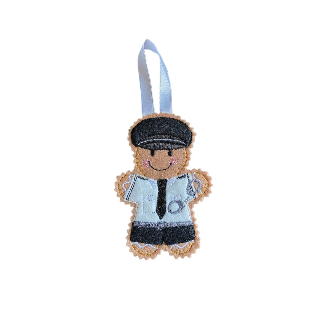 Prison Officer Gingerbread Man Felt Decoration - Etsy