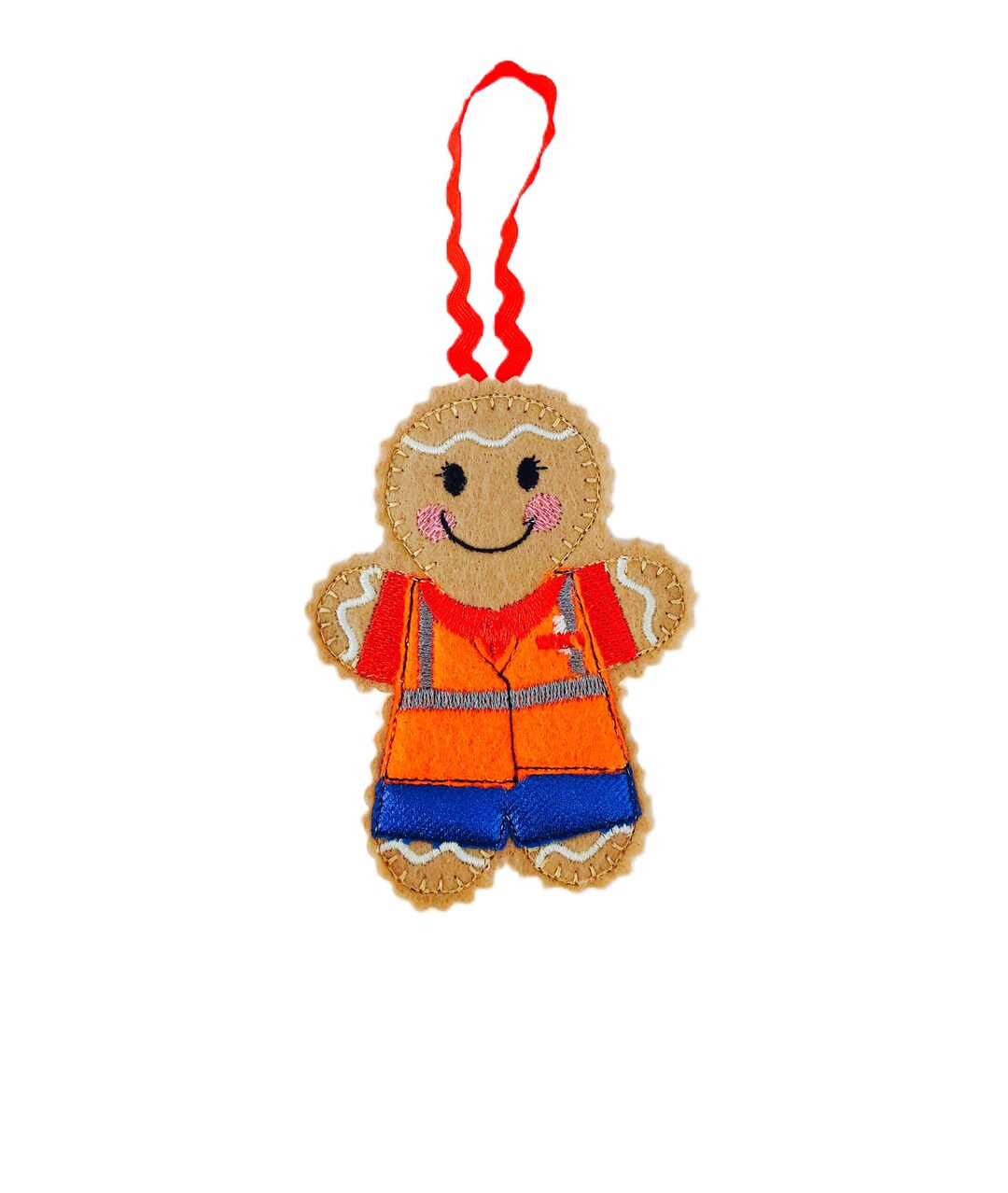 Postie / Postman Gingerbread Man Felt Decoration - Etsy