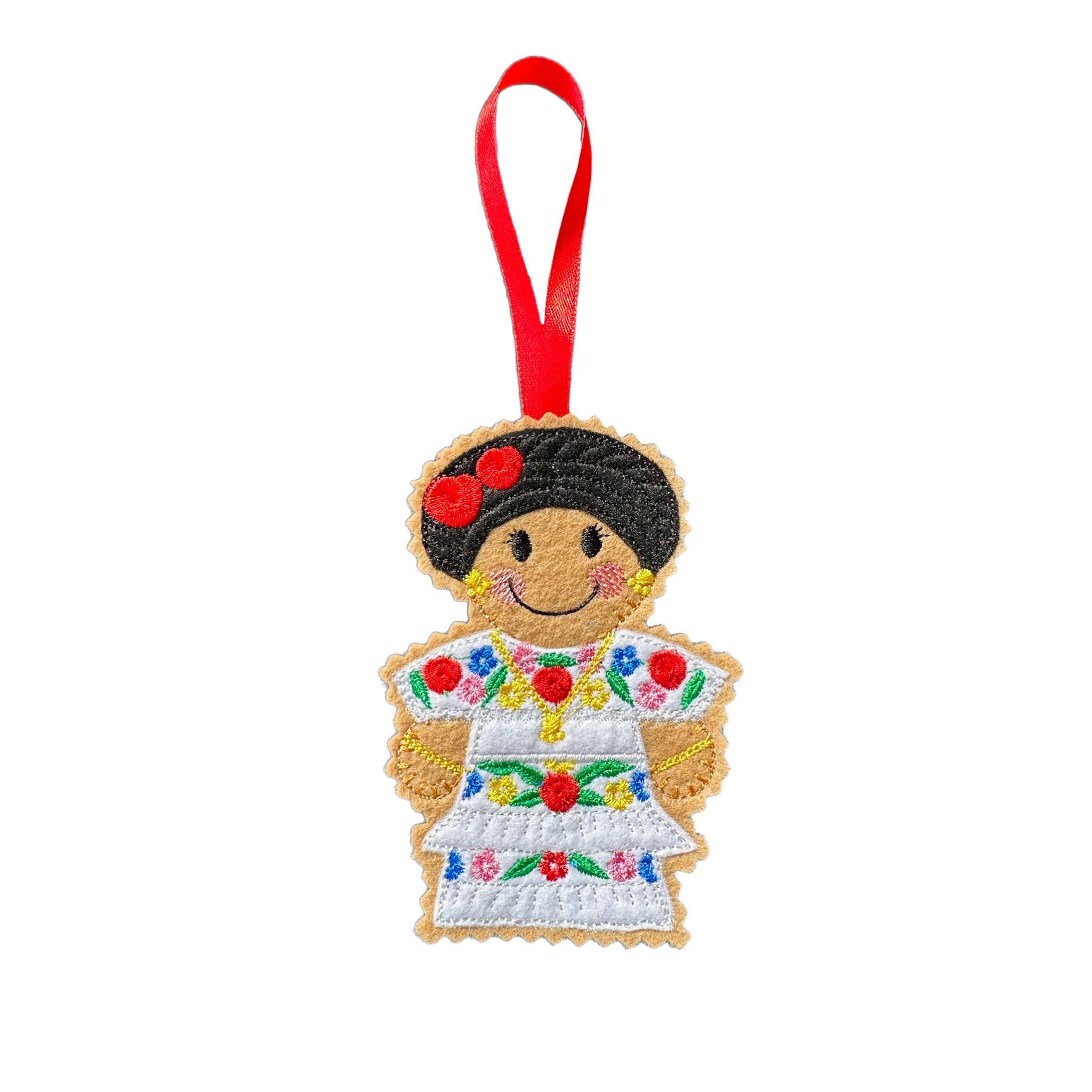 Mexican Gingerbread Man Felt Decorations - Etsy