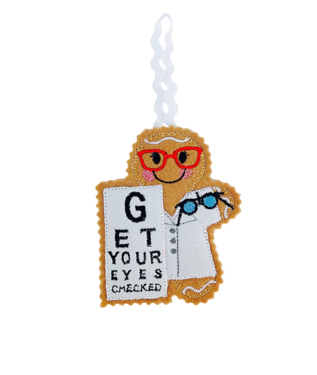 Optician / Ophthalmologist / Eye Specialist Gingerbread Man Felt ...