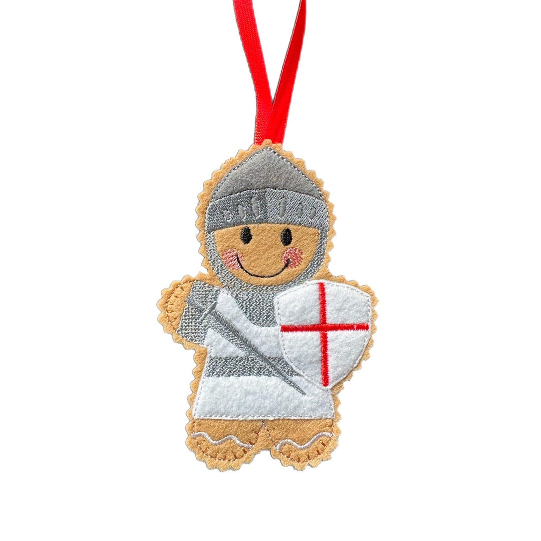 Medieval English Knight Gingerbread Felt Decoration - Etsy UK