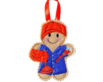 Postman Gingerbread Man Christmas Tree Personalised Decoration ...