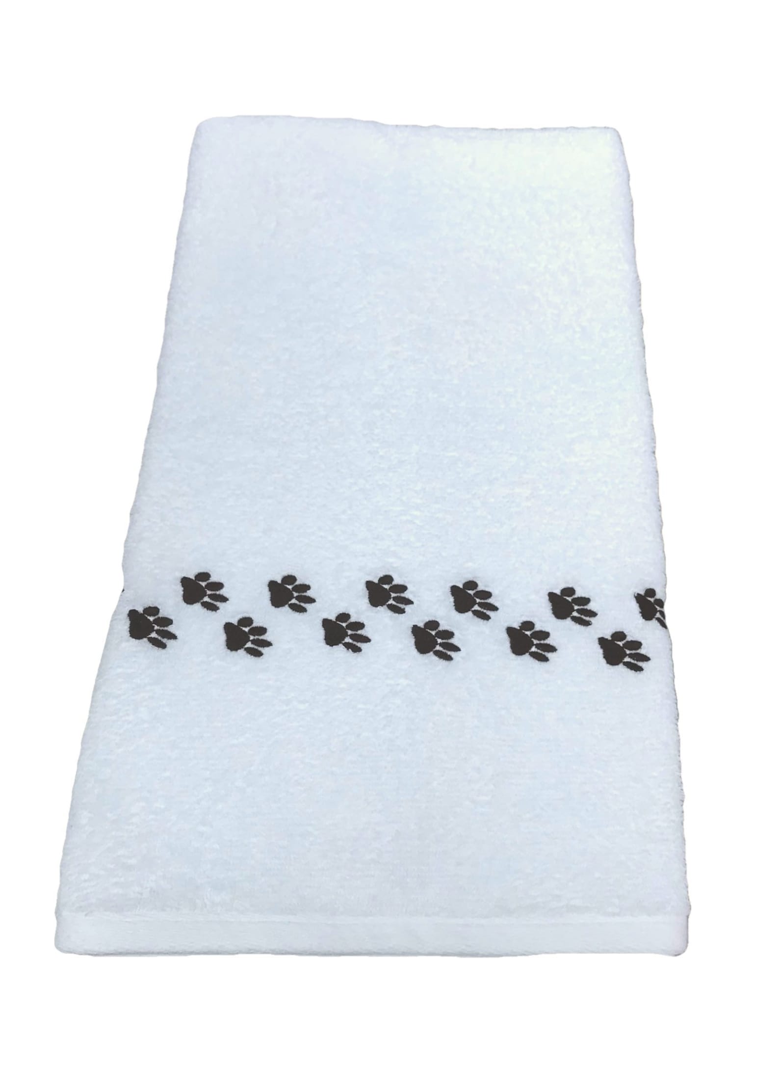 Paw Print Embroidered Hand Towels - Dog Lover Gift (set of 2) - Etsy