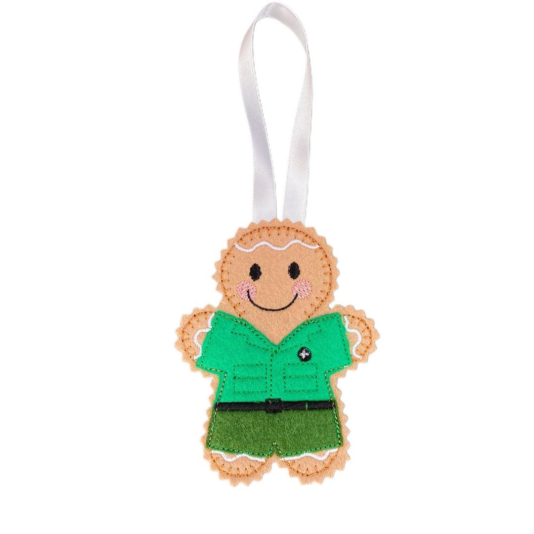 St Johns Ambulance Gingerbread Man Felt Decoration - Etsy