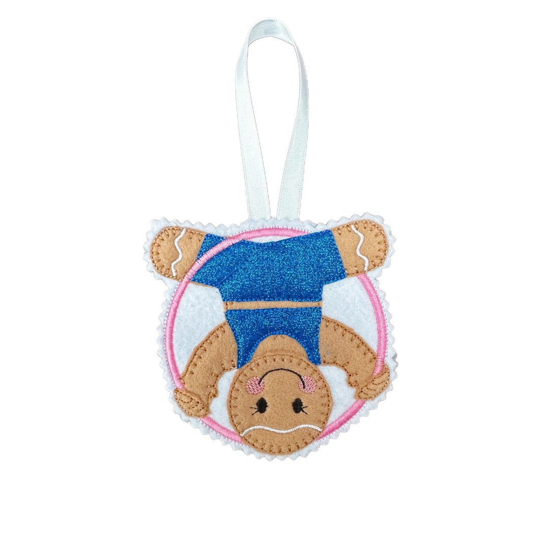 Aerial Hoop / Circus Performer Gingerbread Man Felt Decoration - Etsy