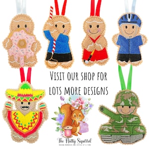 Army Camouflage Soldier Gingerbread Man Felt Decoration - Etsy