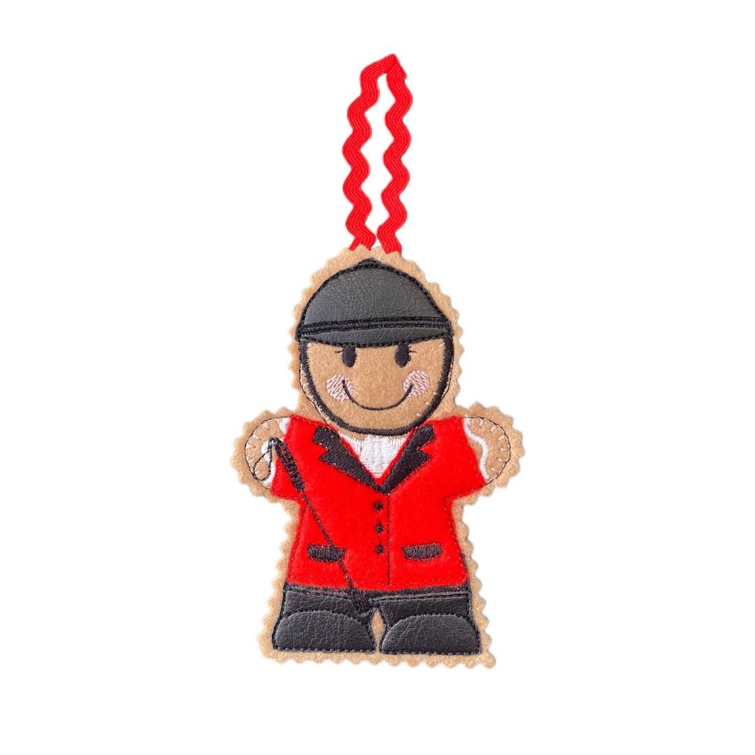 Horse Rider Gingerbread Man Felt Decoration - Etsy