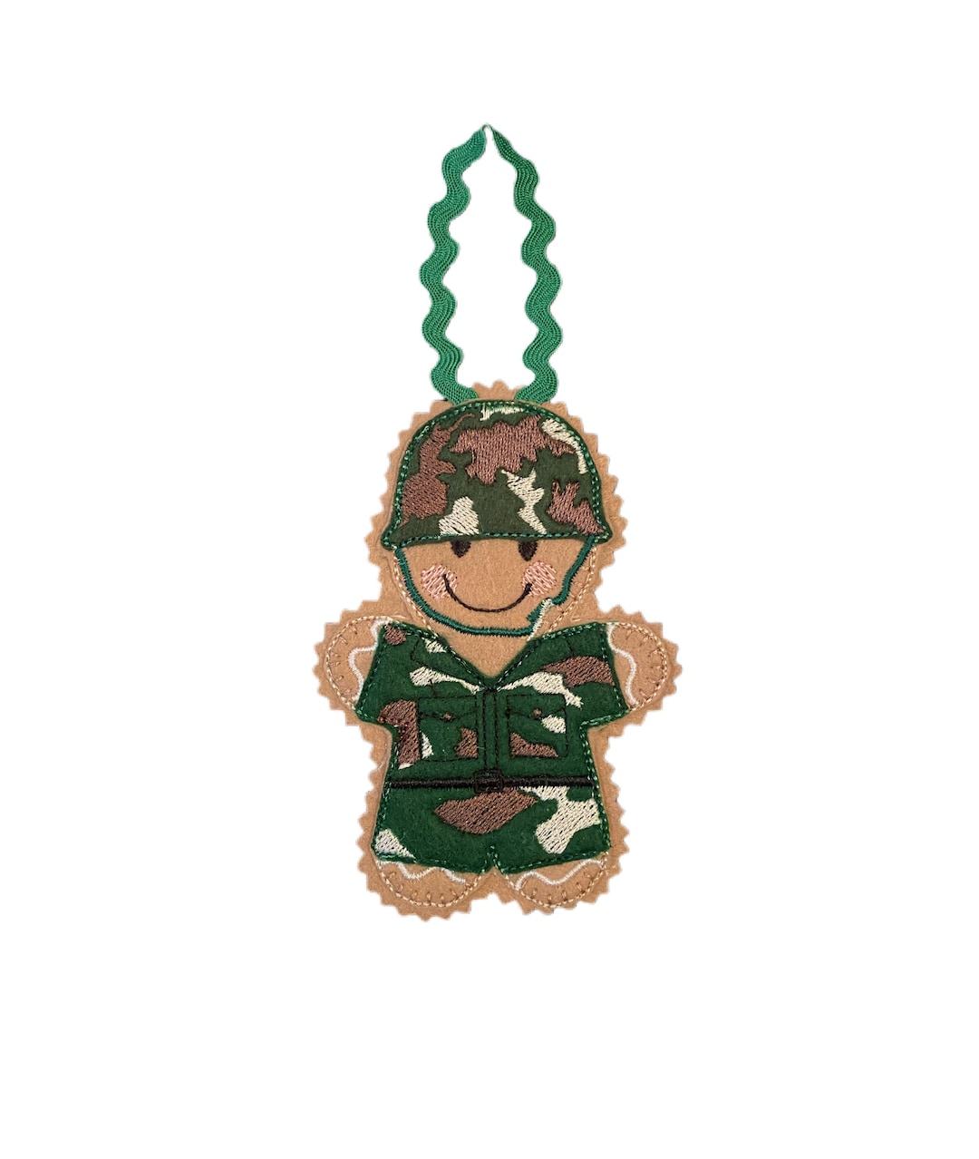 Army Camouflage Soldier Gingerbread Man Felt Decoration - Etsy