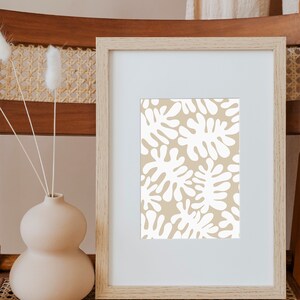 Modern Abstract Print, Printable Wall Art Digital Print, Neutral Tone ...