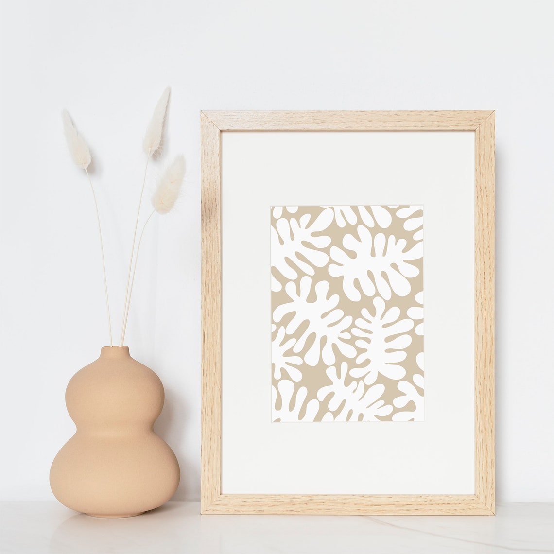 Modern Abstract Print, Printable Wall Art Digital Print, Neutral Tone ...