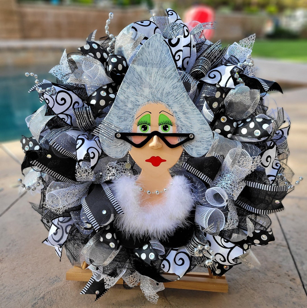 Glitzy Glam Ma Wreath, Red Hat Lady Wreath - Etsy