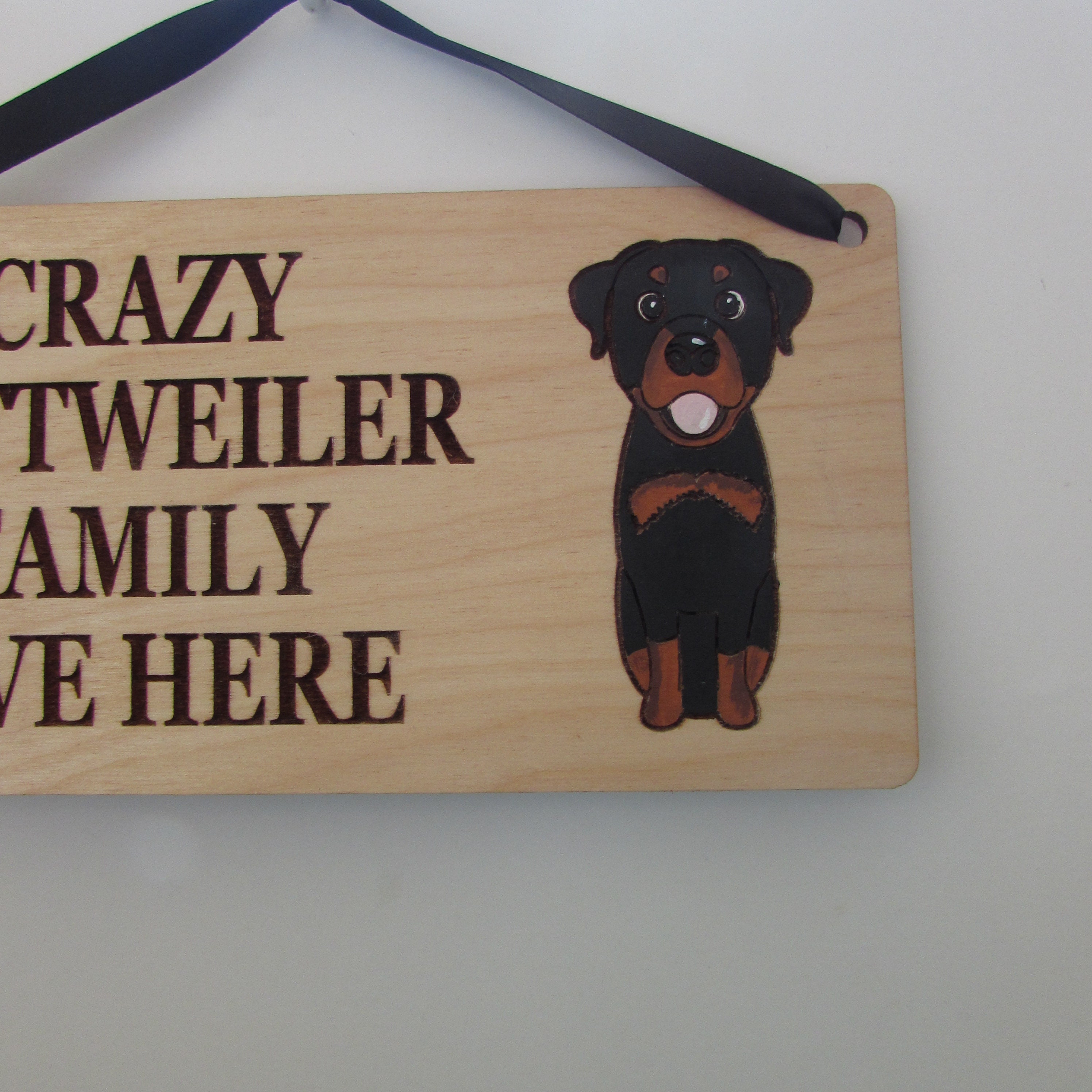 Crazy Rottweiler Family Wooden Sign Dog Gift Dog Sign Dog - Etsy