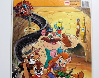 Chip 'n Dale Rescue Rangers Frame Tray Puzzle - Etsy