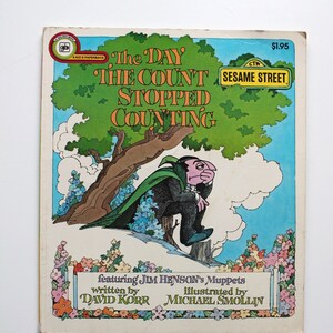 Sesame Street the Day the Count Stopped Counting 1977 SUPER RARE - Etsy