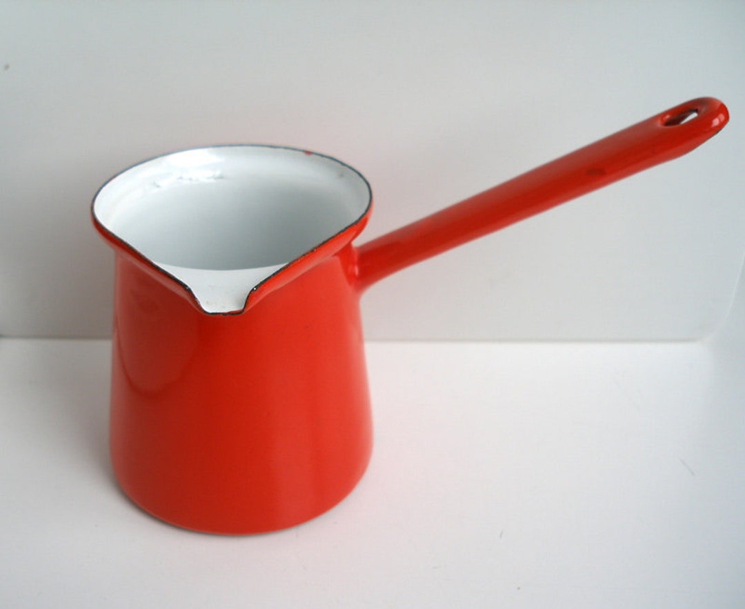 Vintage Burnt Orange Enamel Chefmate Pitcher With Handle - Etsy