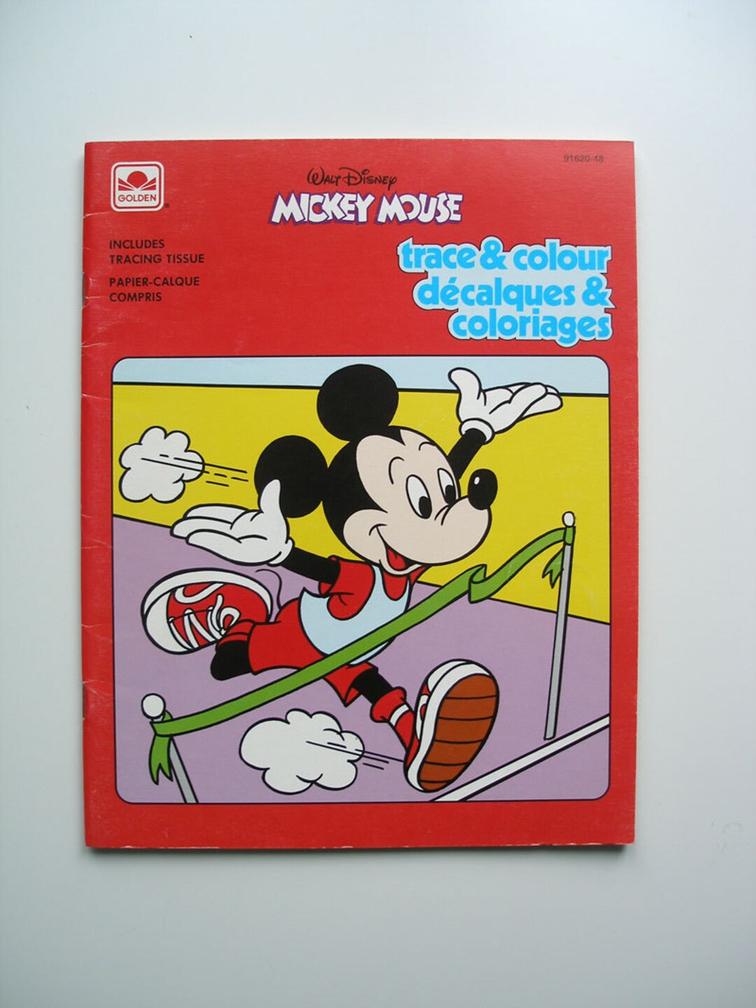 Mickey Mouse Trace and Colour Book 1985 RARE - Etsy