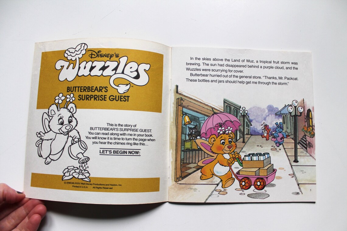 Disney's Wuzzles Butterbear's Surprise Guest Read - Etsy