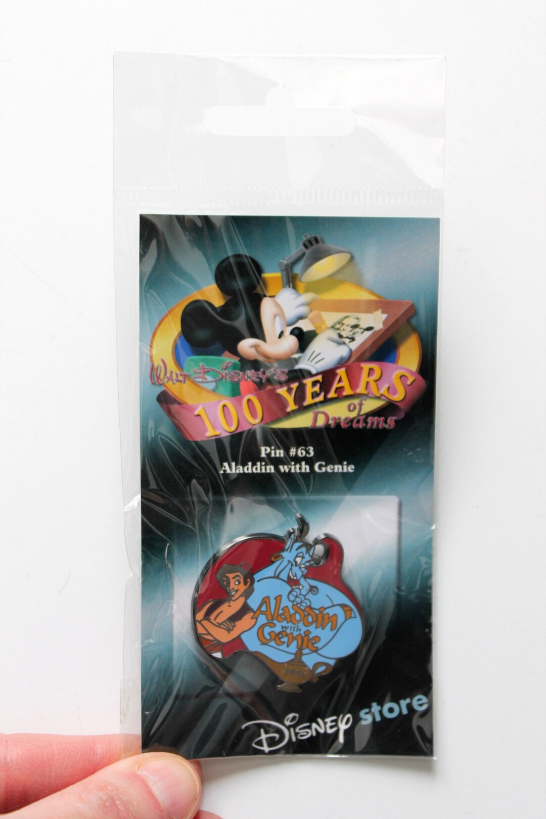 Aladdin With Genie Pin 100 Years of Dreams Disney 63 SEALED - Etsy