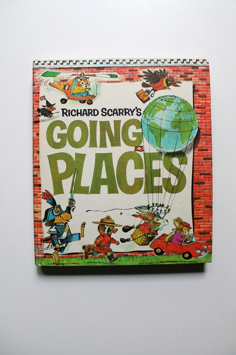 Richard Scarry Going Places Book 1971 | Etsy