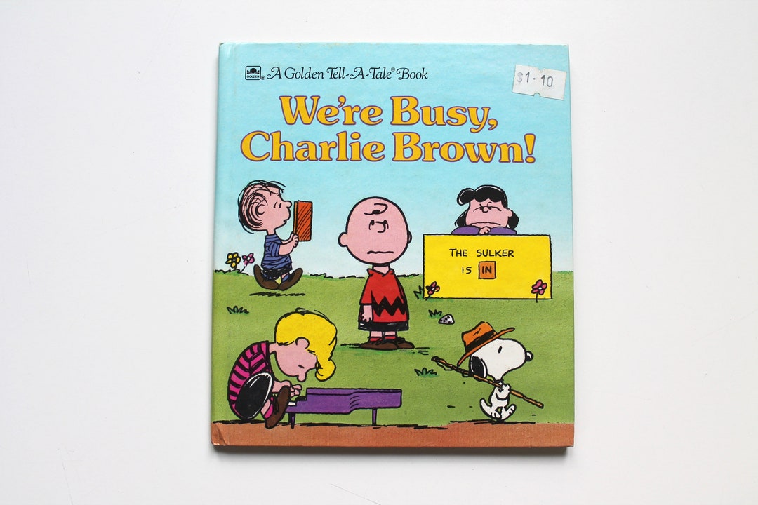 We're Busy, Charlie Brown A Golden Tell A Tale Book 1988 - Etsy