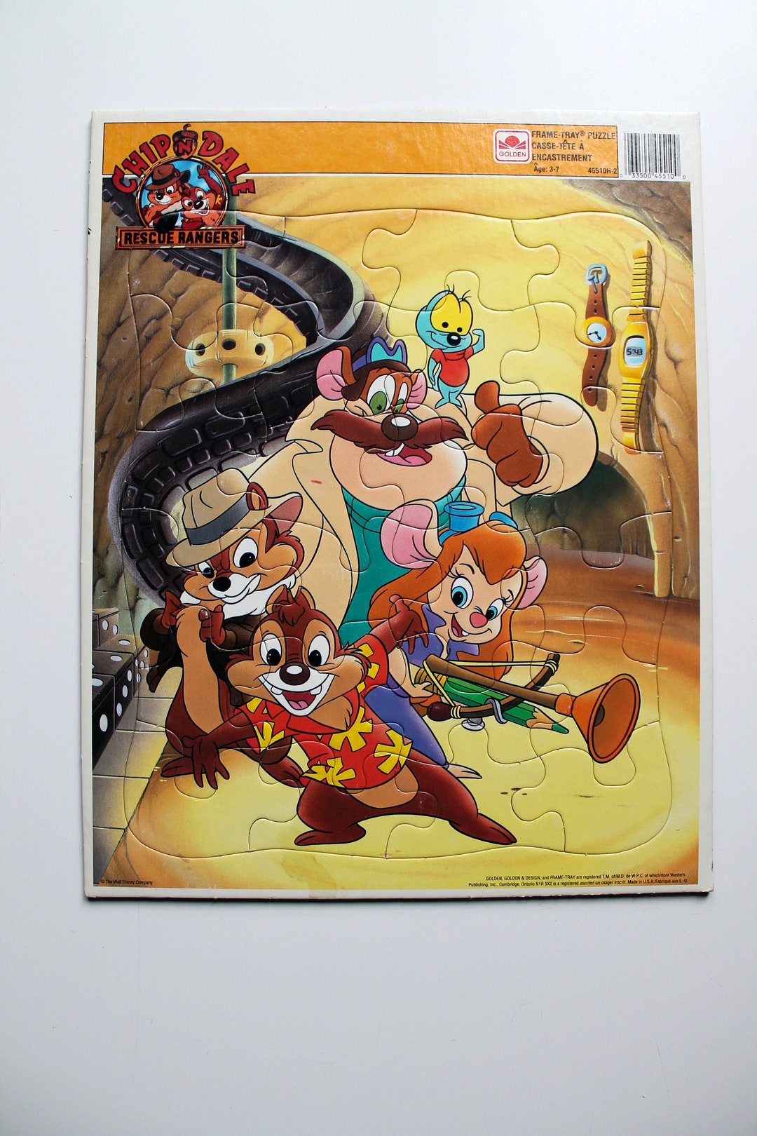 Chip'n Dale Rescue Rangers Frame Tray Puzzle - Etsy