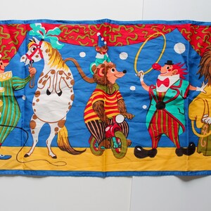 Vintage Circus Table Runner/ Hanging /tea Towel Circus Clowns - Etsy