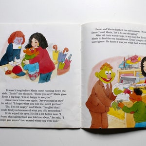 Sesame Street Ernie Gets Lost Book and Audio Cassette Read Along 1985 - Etsy