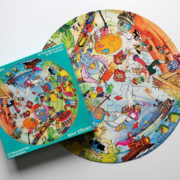 Round Jigsaw Puzzle - Etsy